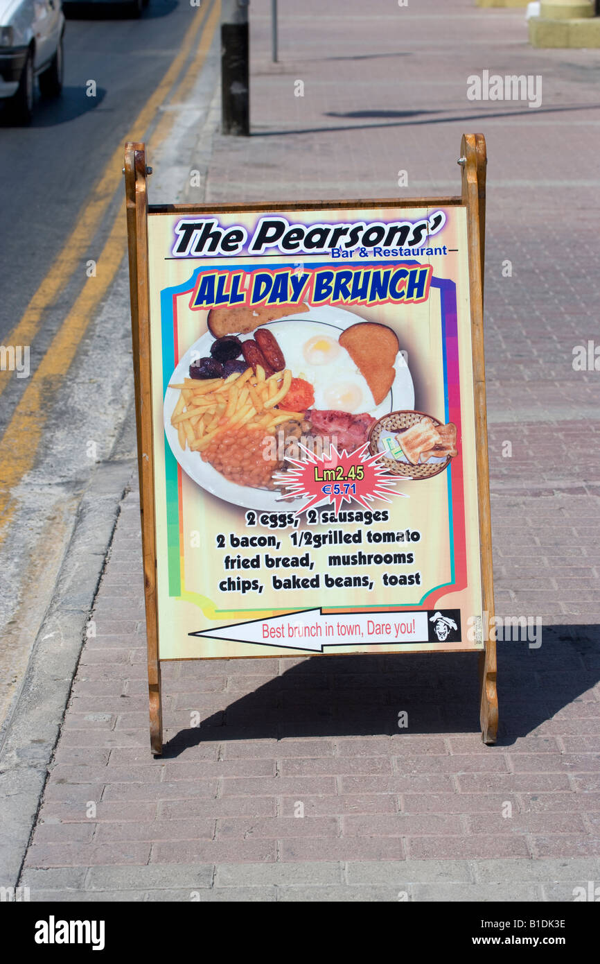 Full english breakfast sign hi-res stock photography and images - Alamy