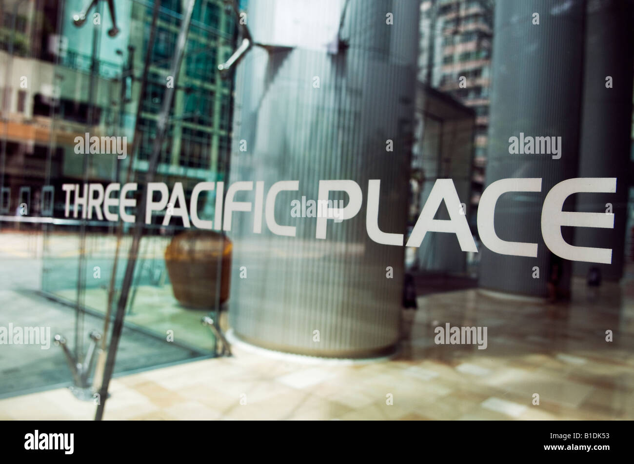 New high rise office development Three Pacific Place in Hong Kong Stock ...