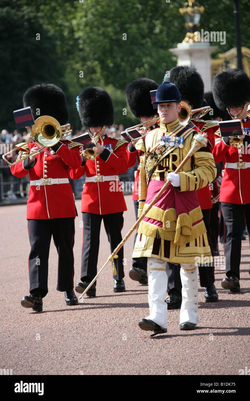 Irish Guards Band Buckingham Palace London Trooping the Colour Ceremony ...