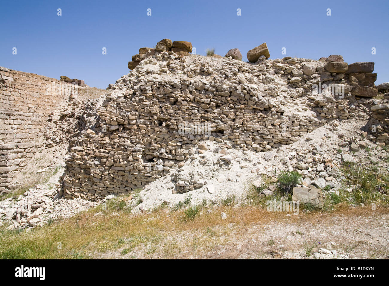 Ruins of the capital of ancient Phyrgia, Gordion, Yassihoyuk, Turkey ...