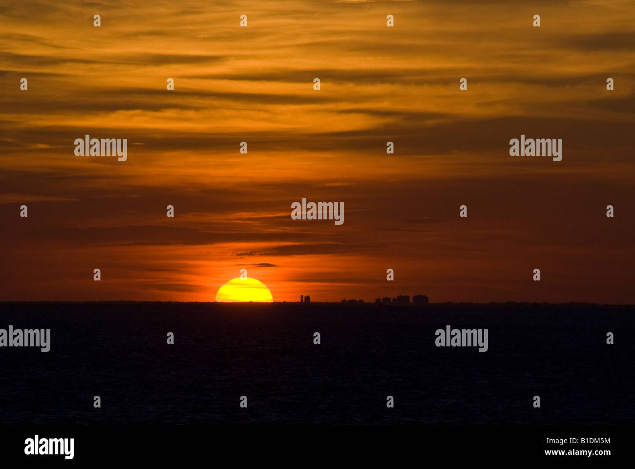 South Florida Sunset Stock Photo - Alamy