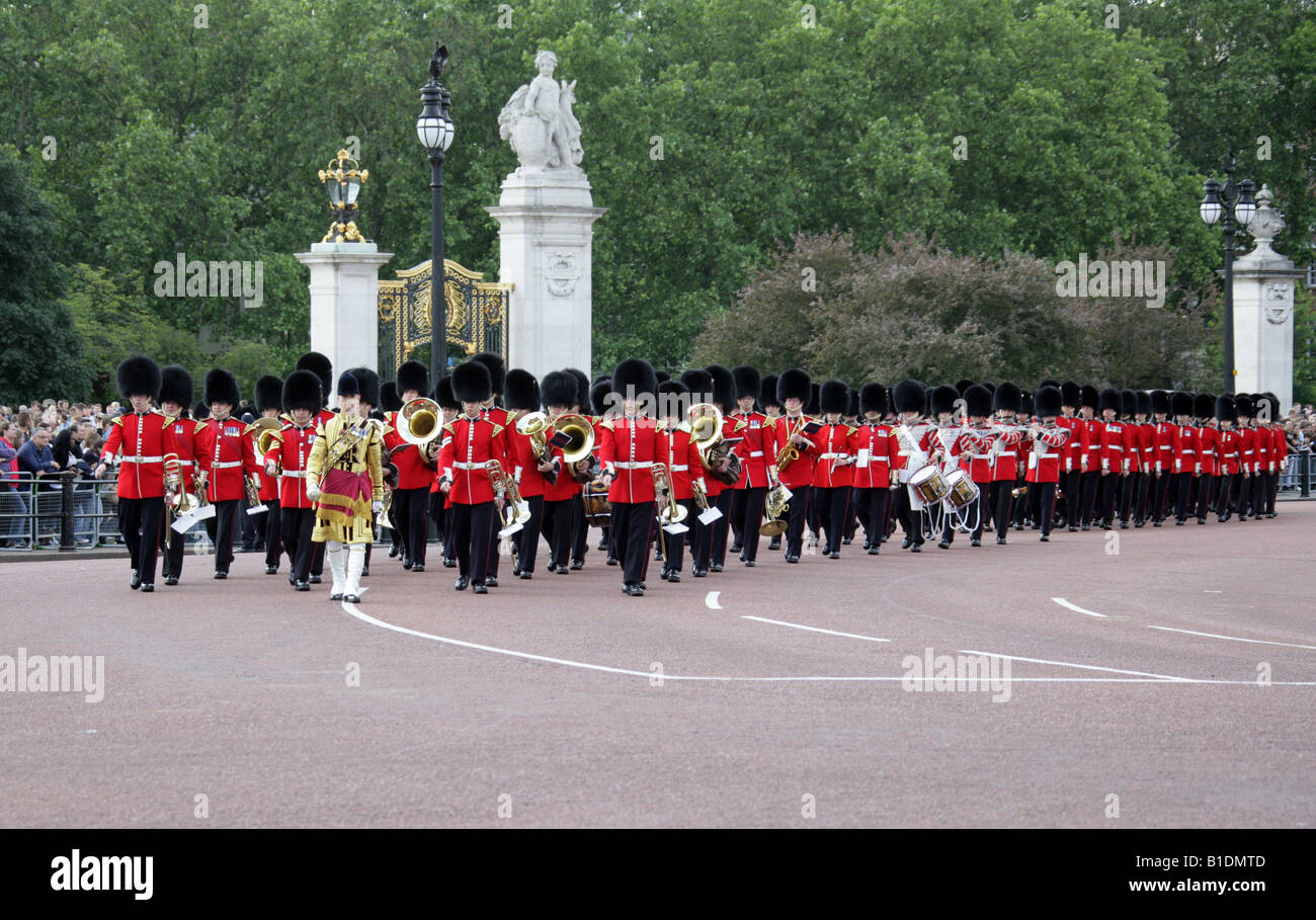 Welsh Guards Band, Buckingham Palace, London, Trooping the Colour ...