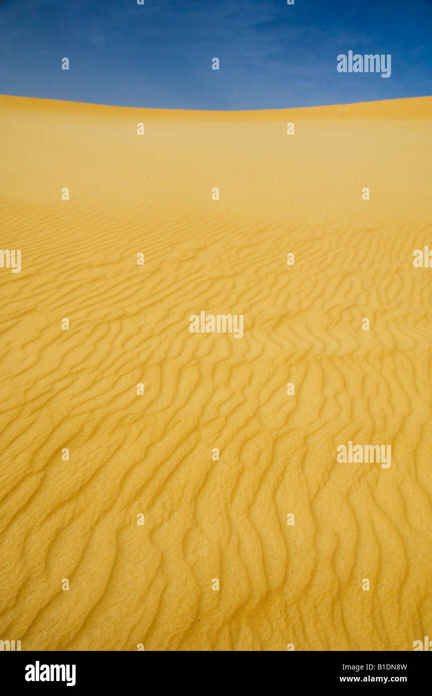 Sand dunes patterns and textures in the Bahariyya Oasis Egypt Stock ...