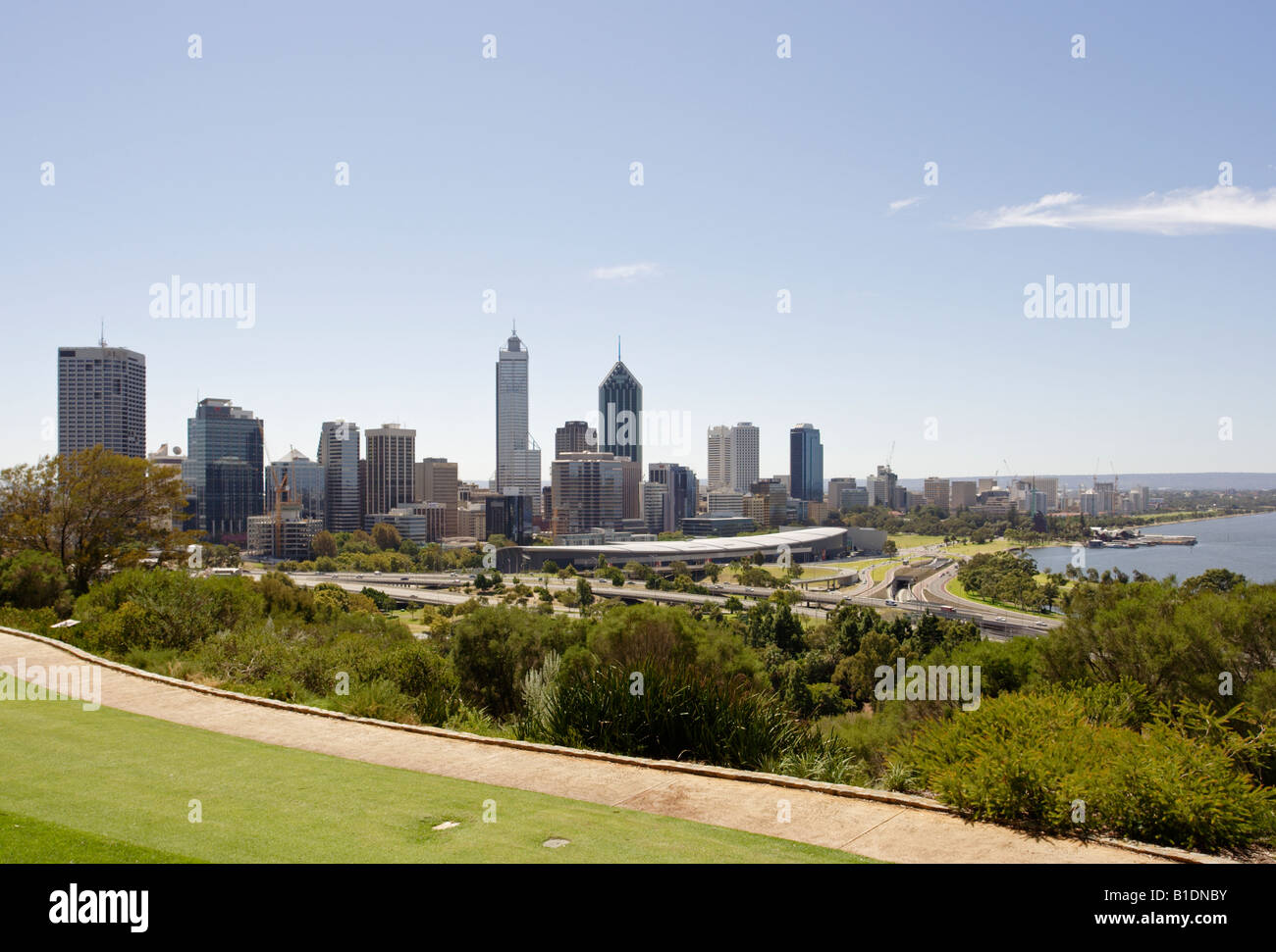View of Perth city from Kings Park, Western Australia Stock Photo - Alamy