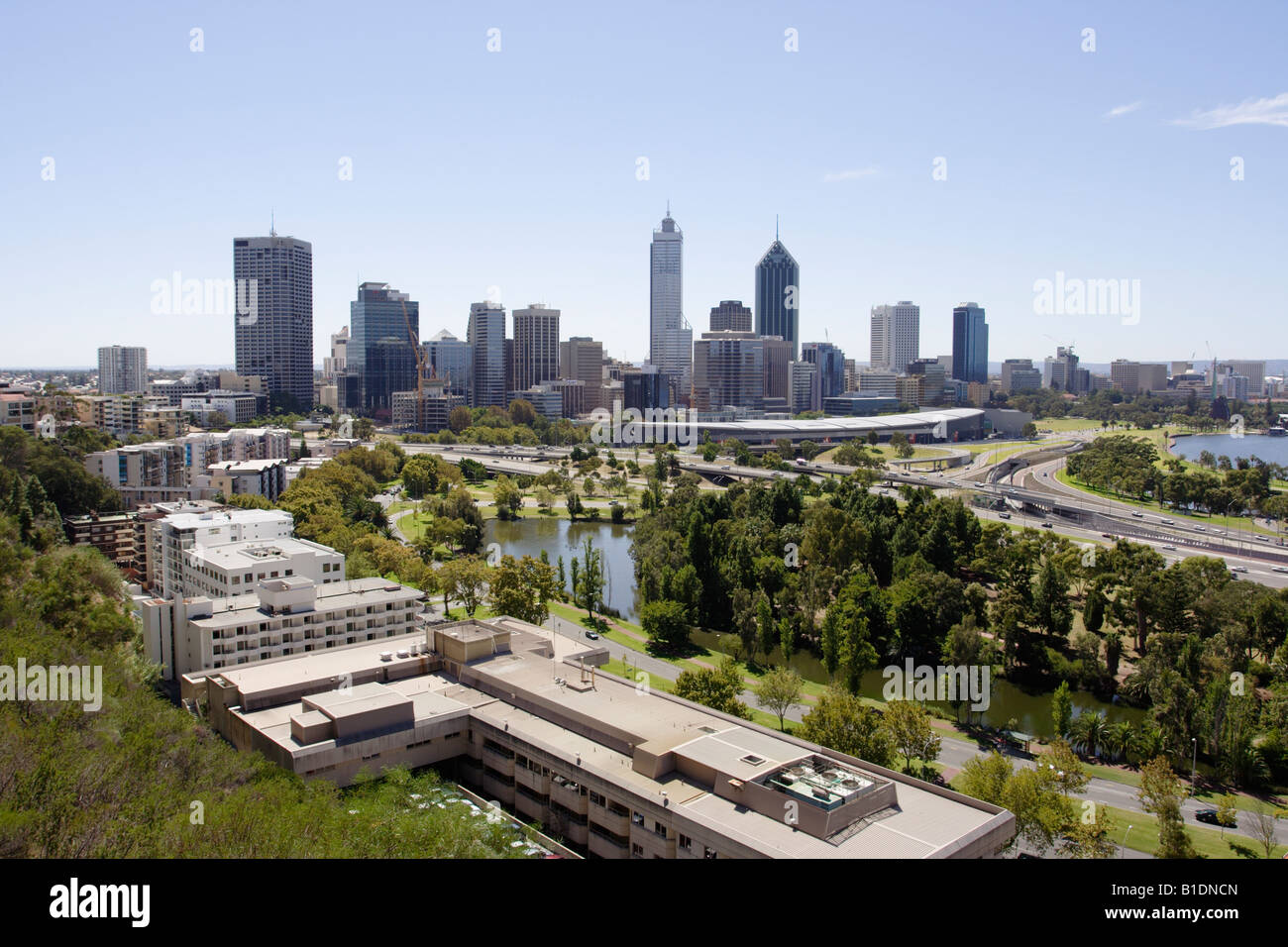 View of Perth city from Kings Park, Western Australia Stock Photo - Alamy