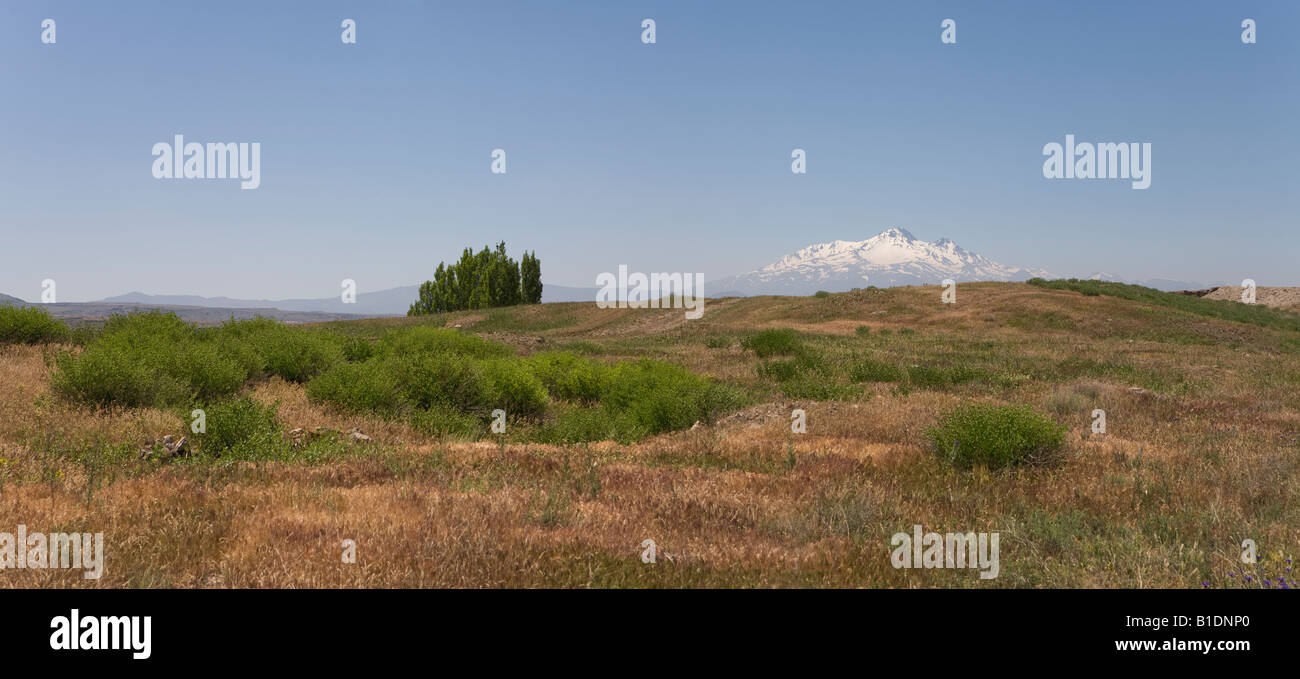Panorama of the trading colony of Kultepe, ancient Kanesh with Mount ...