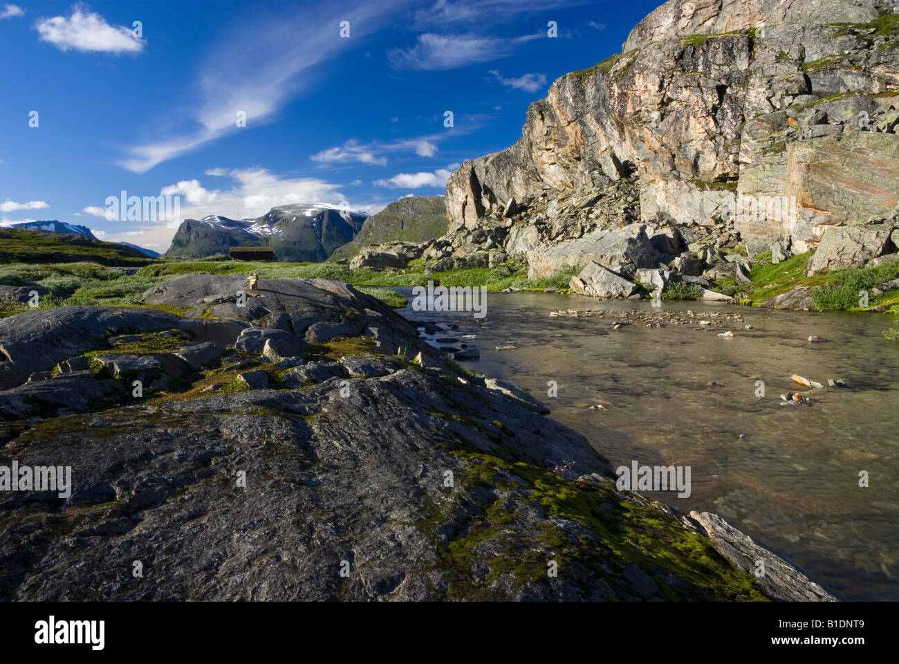 Mountain river in Norway Stock Photo - Alamy