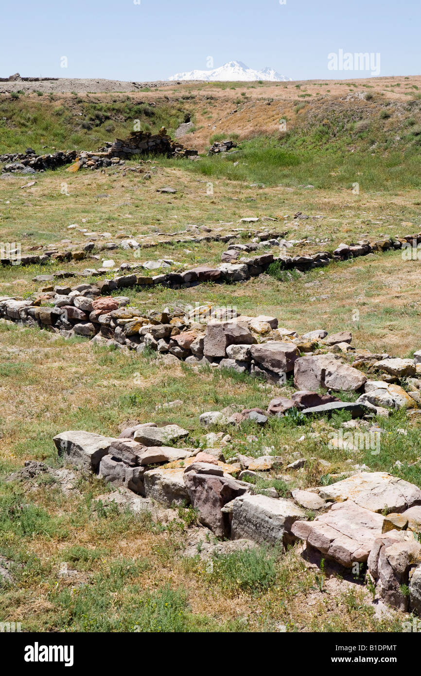 The Tell of Kultepe, ancient Kanesh, Central Anatolia, Turkey Stock ...