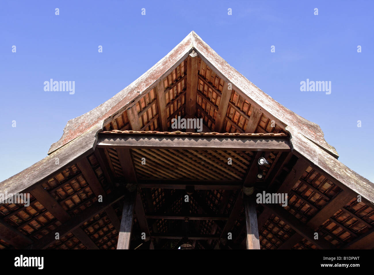 Wooden triangle roof High Resolution Stock Photography and Images - Alamy
