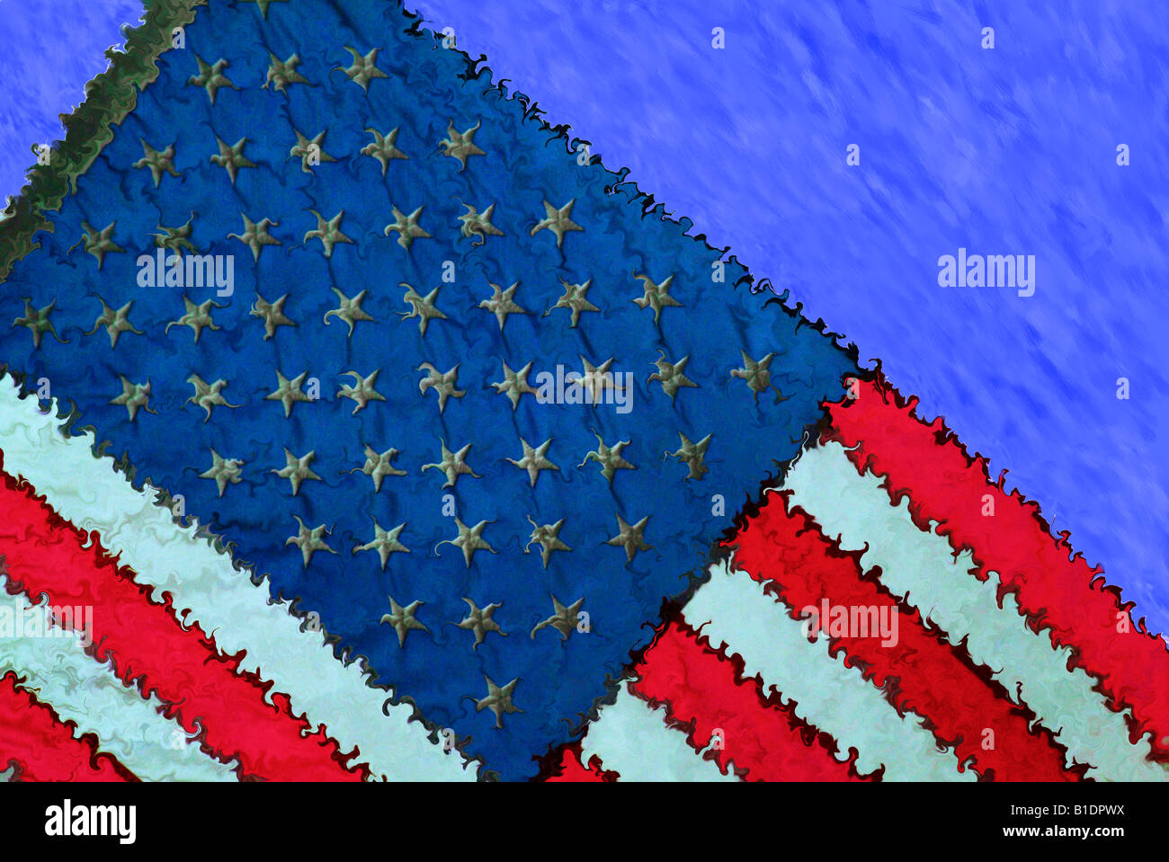U.S. Ripple Flag Stock Photo - Alamy