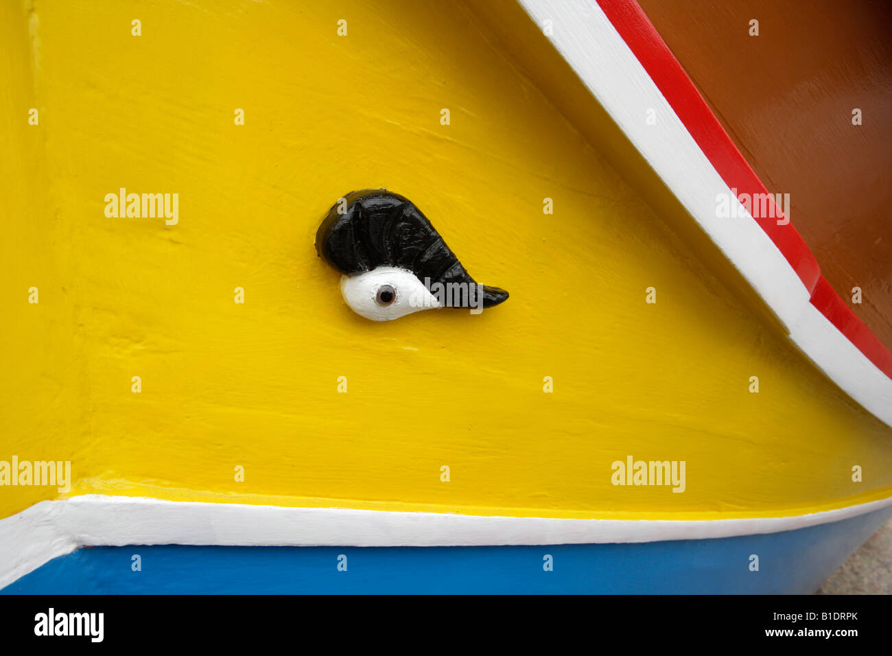 Eye of Osiris, Luzzu, Malta Stock Photo - Alamy