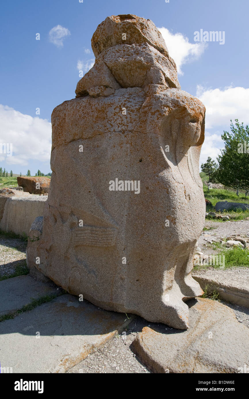 The Sphinx Gate at the city of Alacahoyuk a Hittite site in the ...