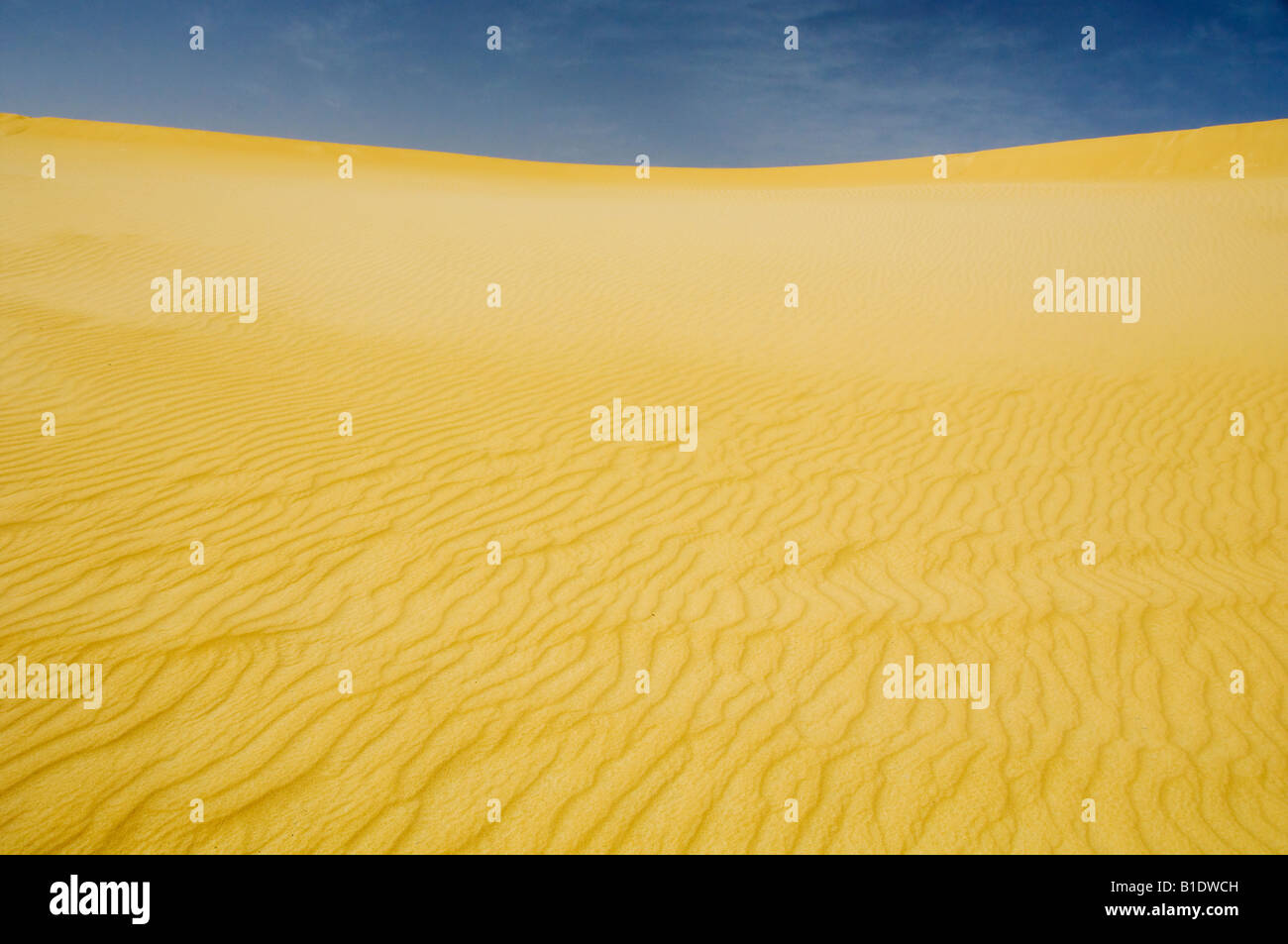 Sand dunes patterns and textures in the Bahariyya Oasis Egypt Stock ...