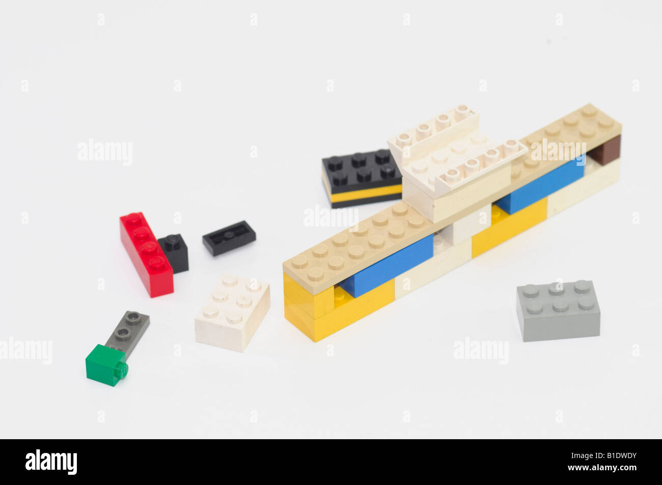 Lego building block on white background Stock Photo - Alamy