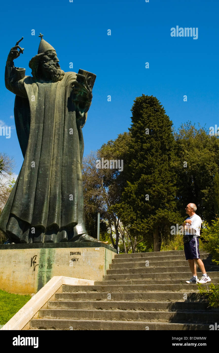 Statue of Gregorius of Nin in Split Croatia Europe Stock Photo - Alamy