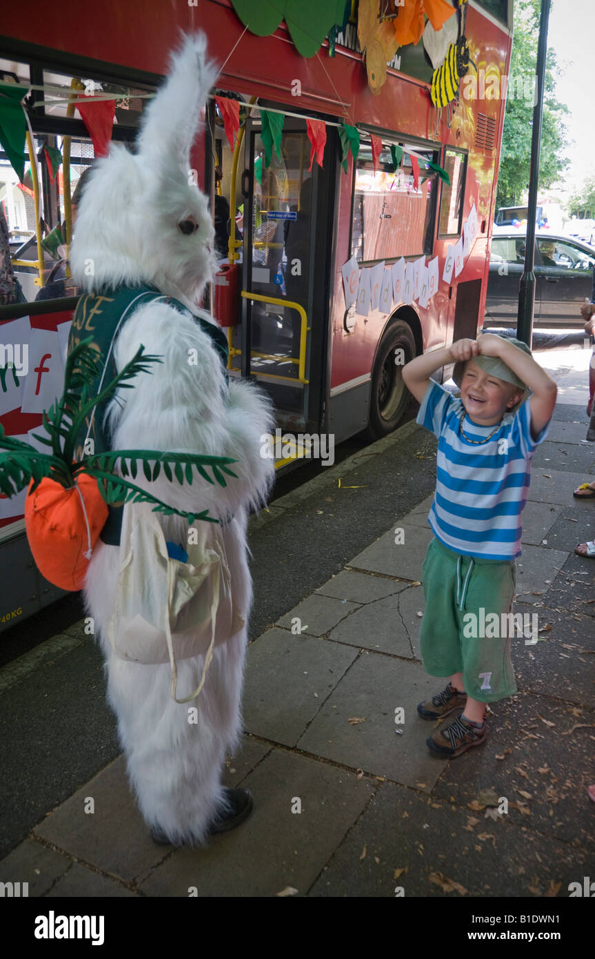 Large rabbit and child at Hampton & Hampton Hill 30th Anniversary ...