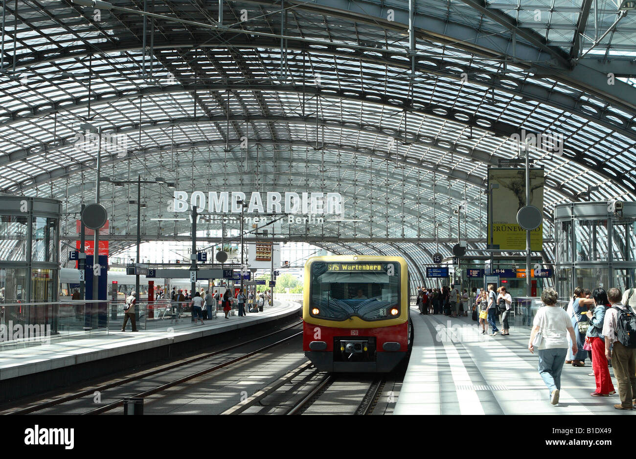 Berlin Germany S Bahn S-Bahn commuter local train at the modern main ...
