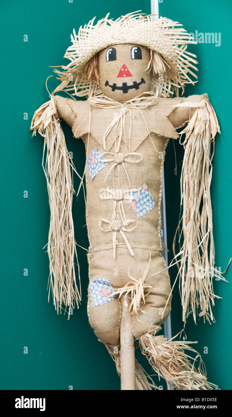 Scarecrow on exhibition stand Stock Photo - Alamy