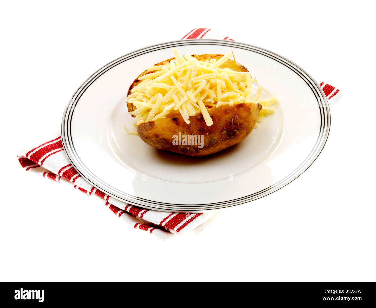 Jacket Potato with Cheese Stock Photo - Alamy