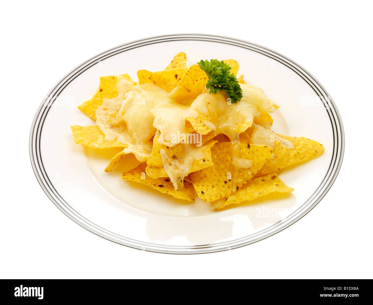 Nachos with Cheese Stock Photo - Alamy