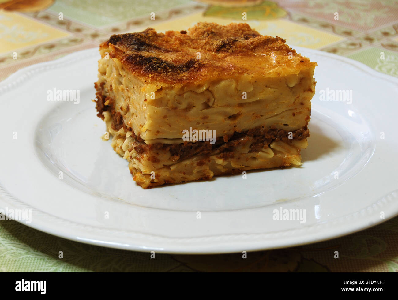 Greek food "pastitsio Stock Photo - Alamy