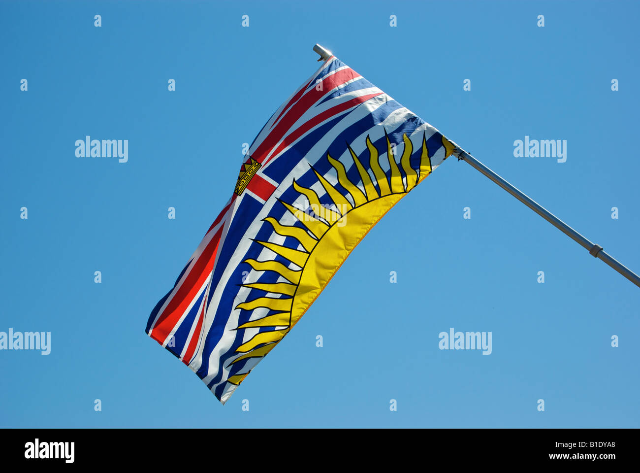 British columbia flag hi-res stock photography and images - Alamy