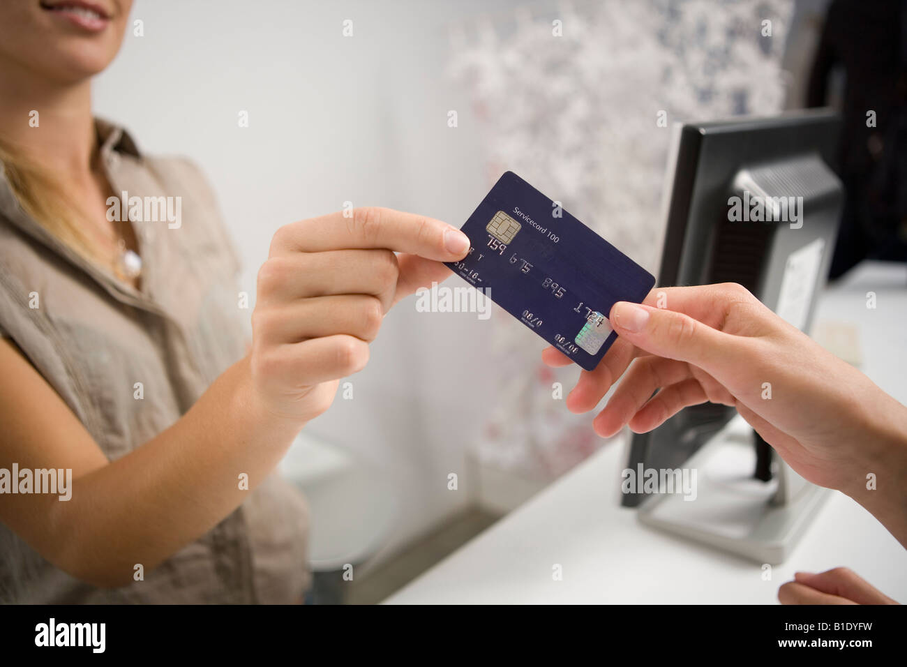 paying with credit card Stock Photo - Alamy