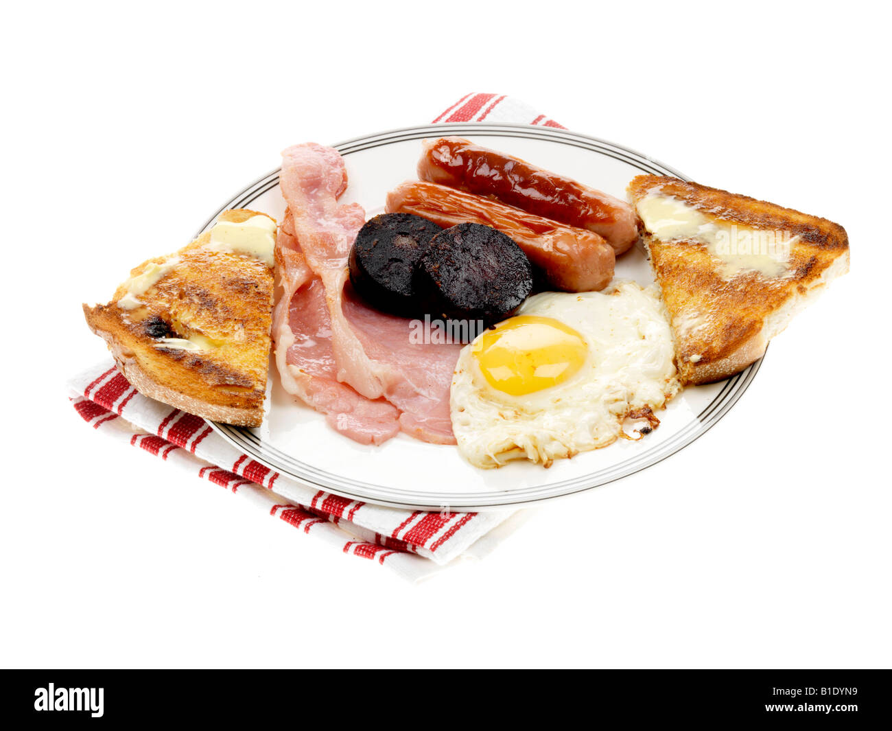 Full english breakfast Cut Out Stock Images & Pictures - Alamy