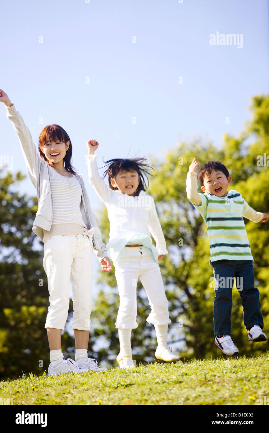 Portrait of Japanese family Stock Photo - Alamy