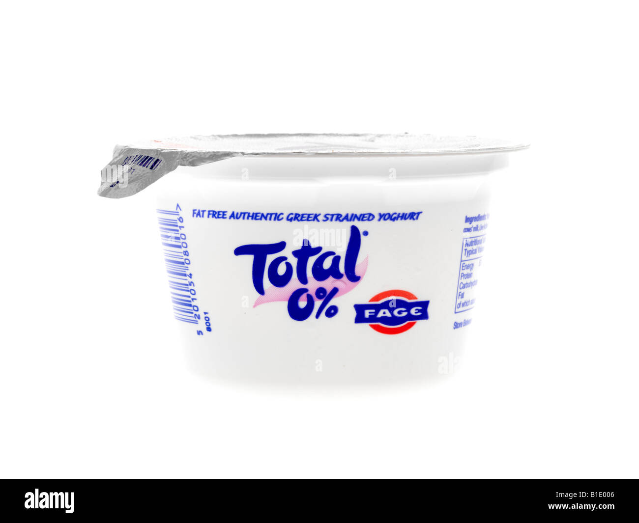 Pot of Fat Free Greek Yogurt Stock Photo - Alamy