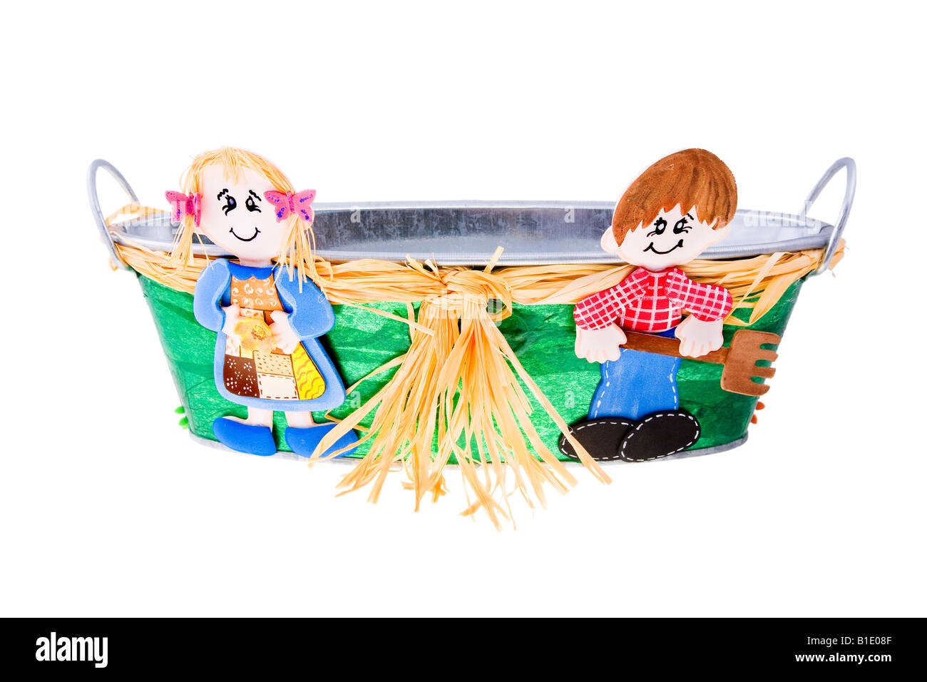 A tin pot and foamy craft Stock Photo - Alamy