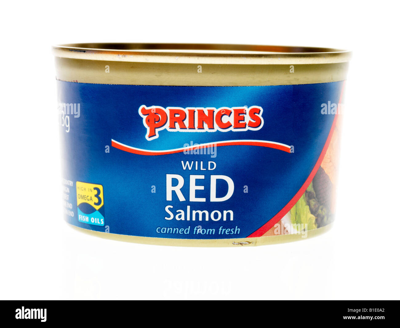 Tin of Wild Red Salmon Stock Photo - Alamy