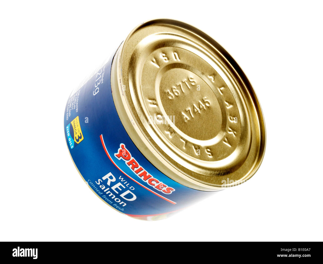 Tin Of Wild Red Salmon Stock Photo - Alamy