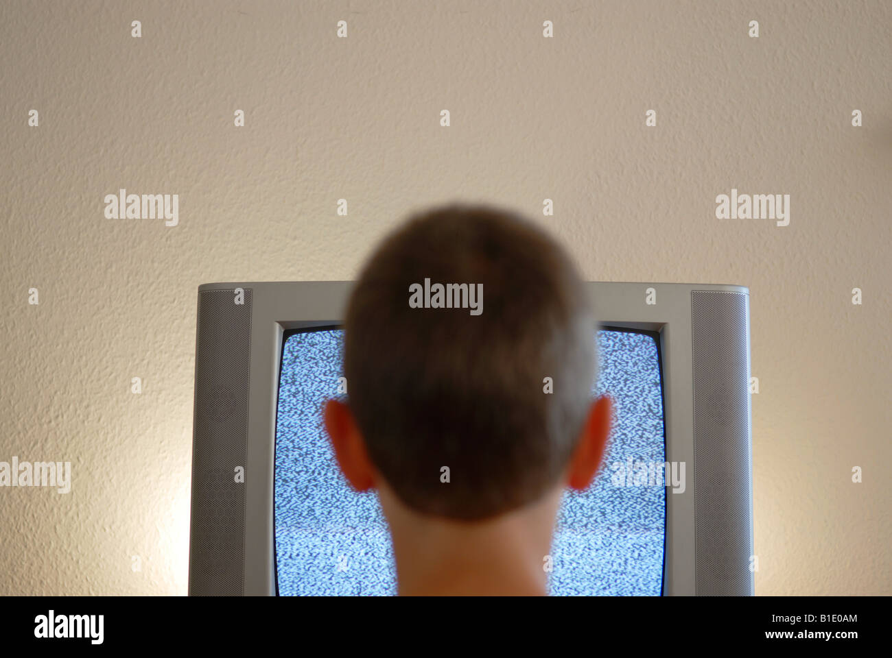BOY WATCHING STATIC Stock Photo - Alamy