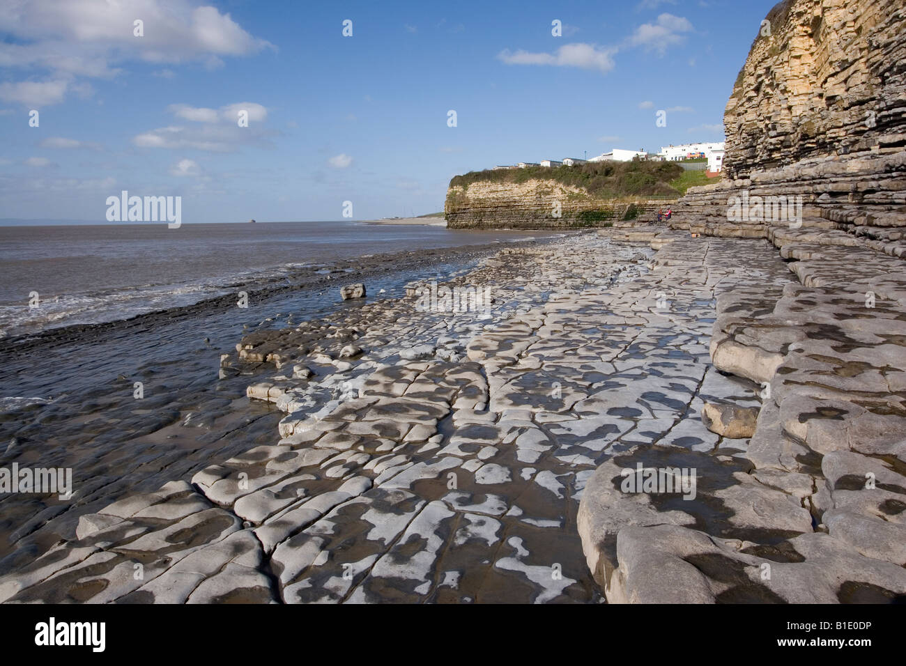 Fontygary Bay and Holiday Caravan Park Rhoose Stock Photo - Alamy