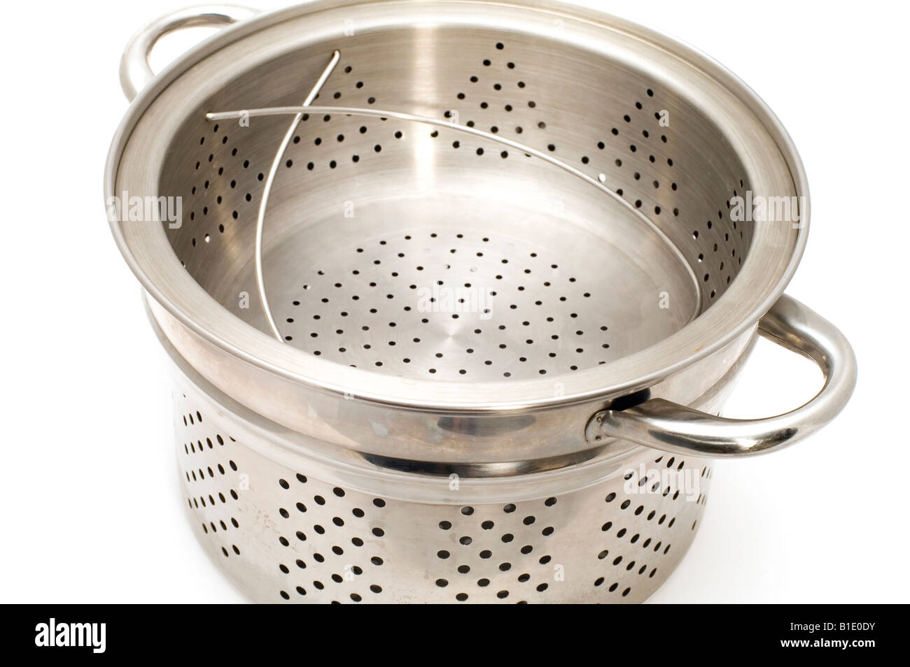 object on white kitchen utensil steamer Stock Photo - Alamy
