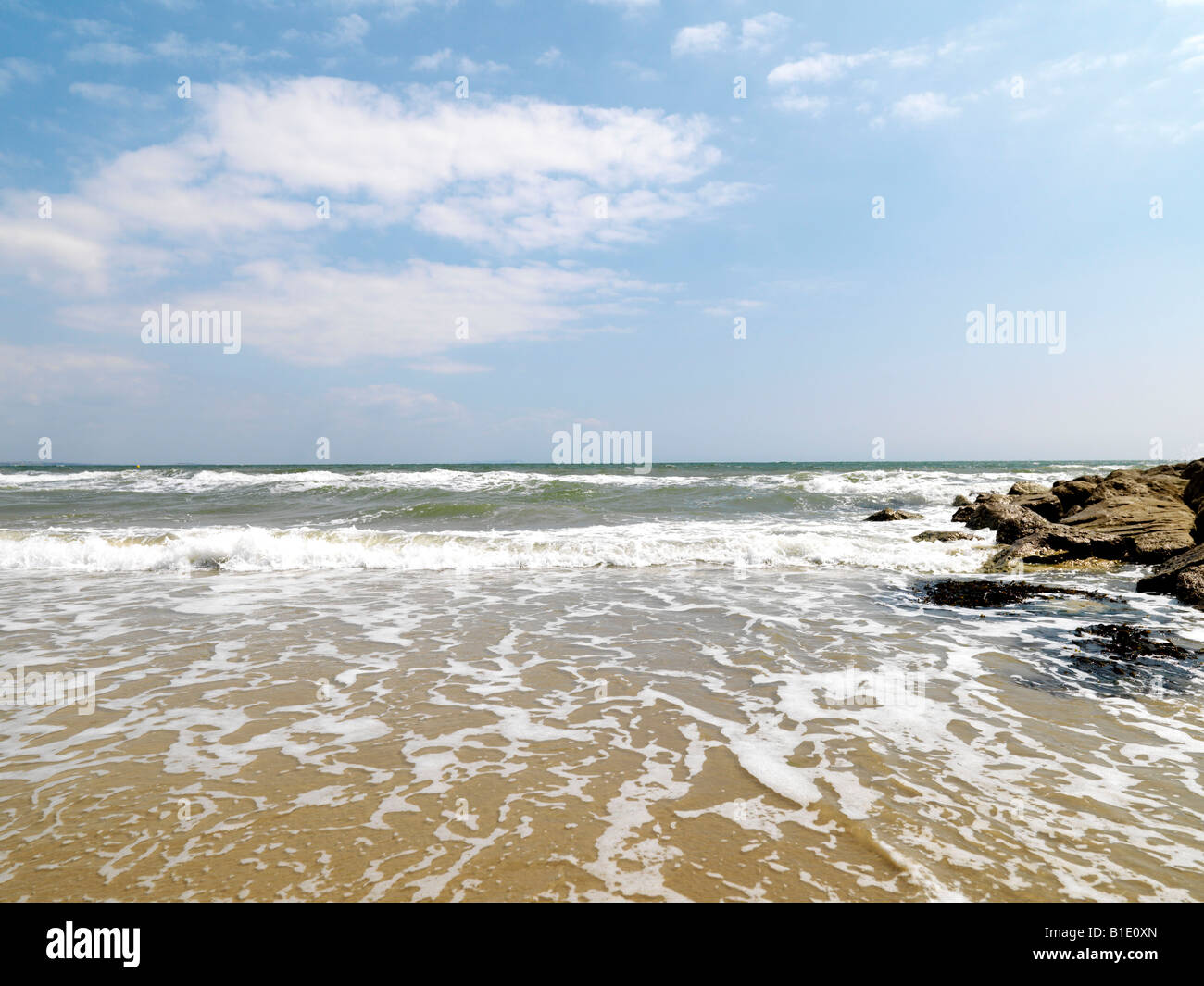 Seascape Or Landscape Views Of The Ocean And Sea Against The Sky With ...