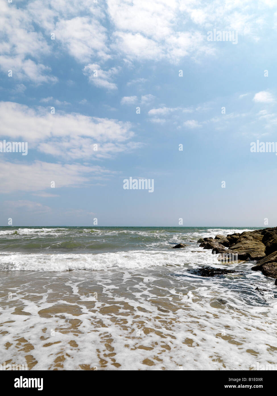 Seascape Or Landscape Views Of The Ocean And Sea Against The Sky With ...
