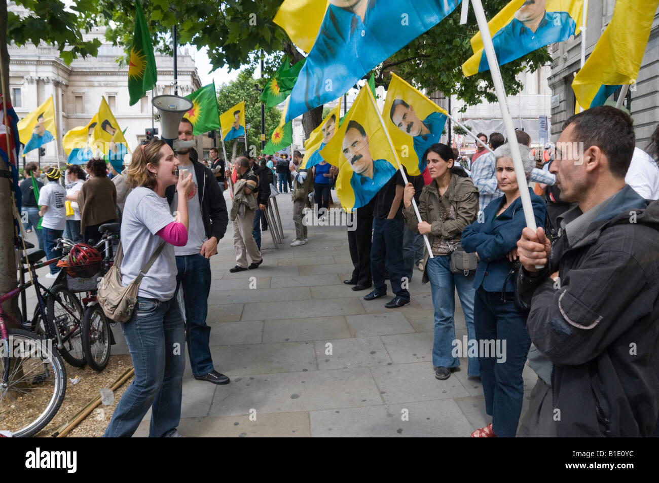 Abdullah ocalan demonstrators hi-res stock photography and images - Alamy