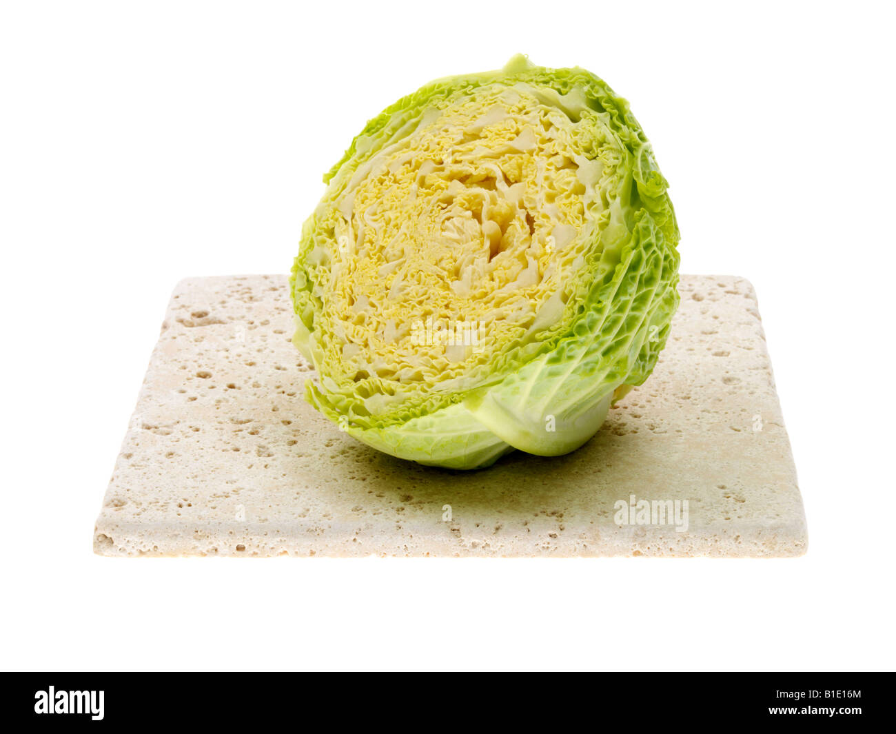 Half a Savoy Cabbage Stock Photo - Alamy