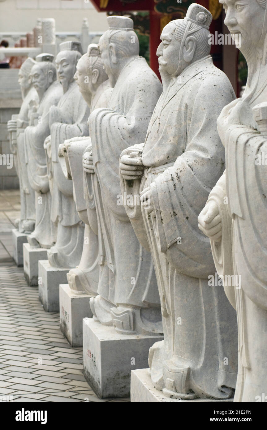 Statues of Chinese Philosophers in the Confucius Shrine or Temple in ...