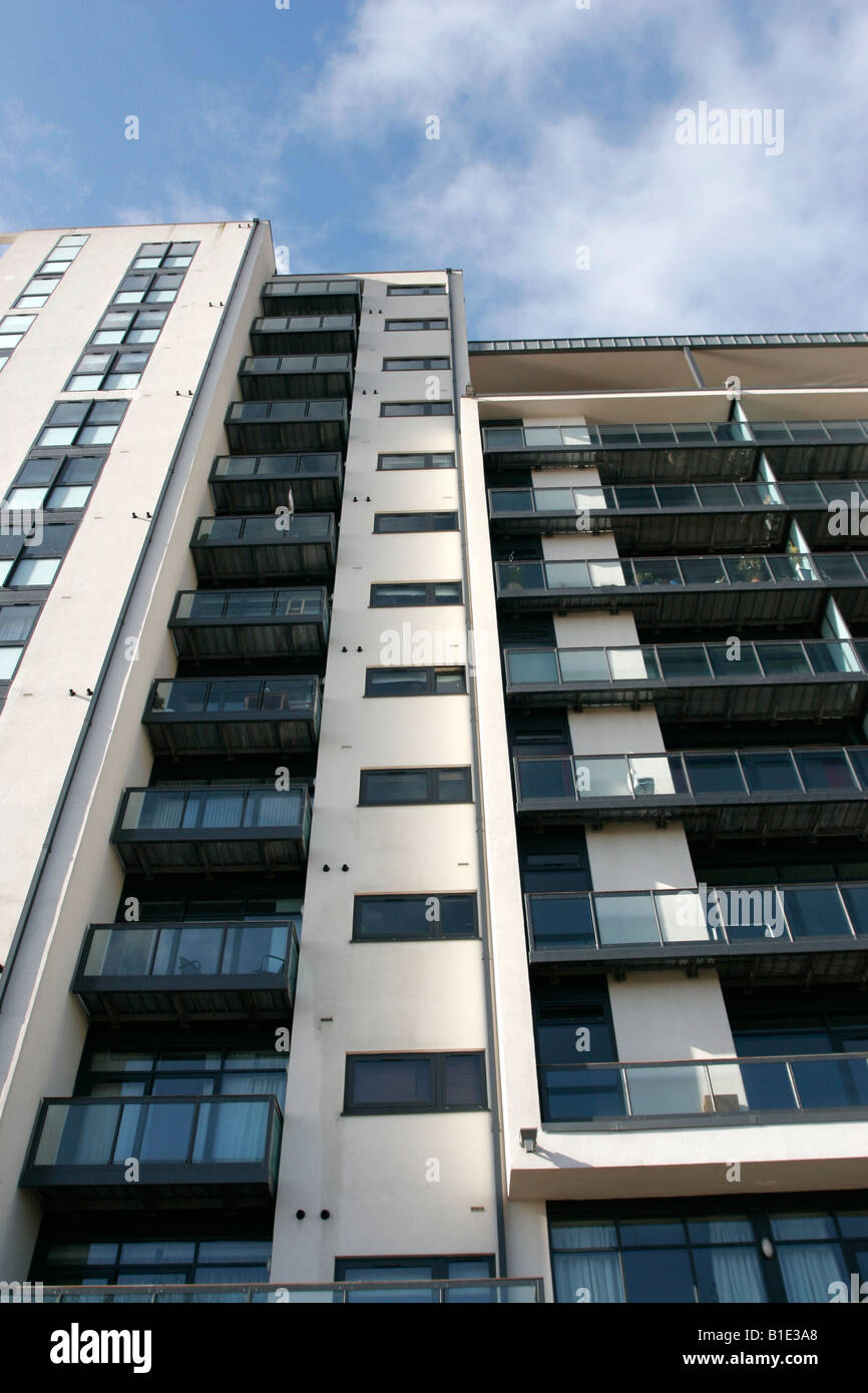 Modern city centre apartment block Stock Photo - Alamy