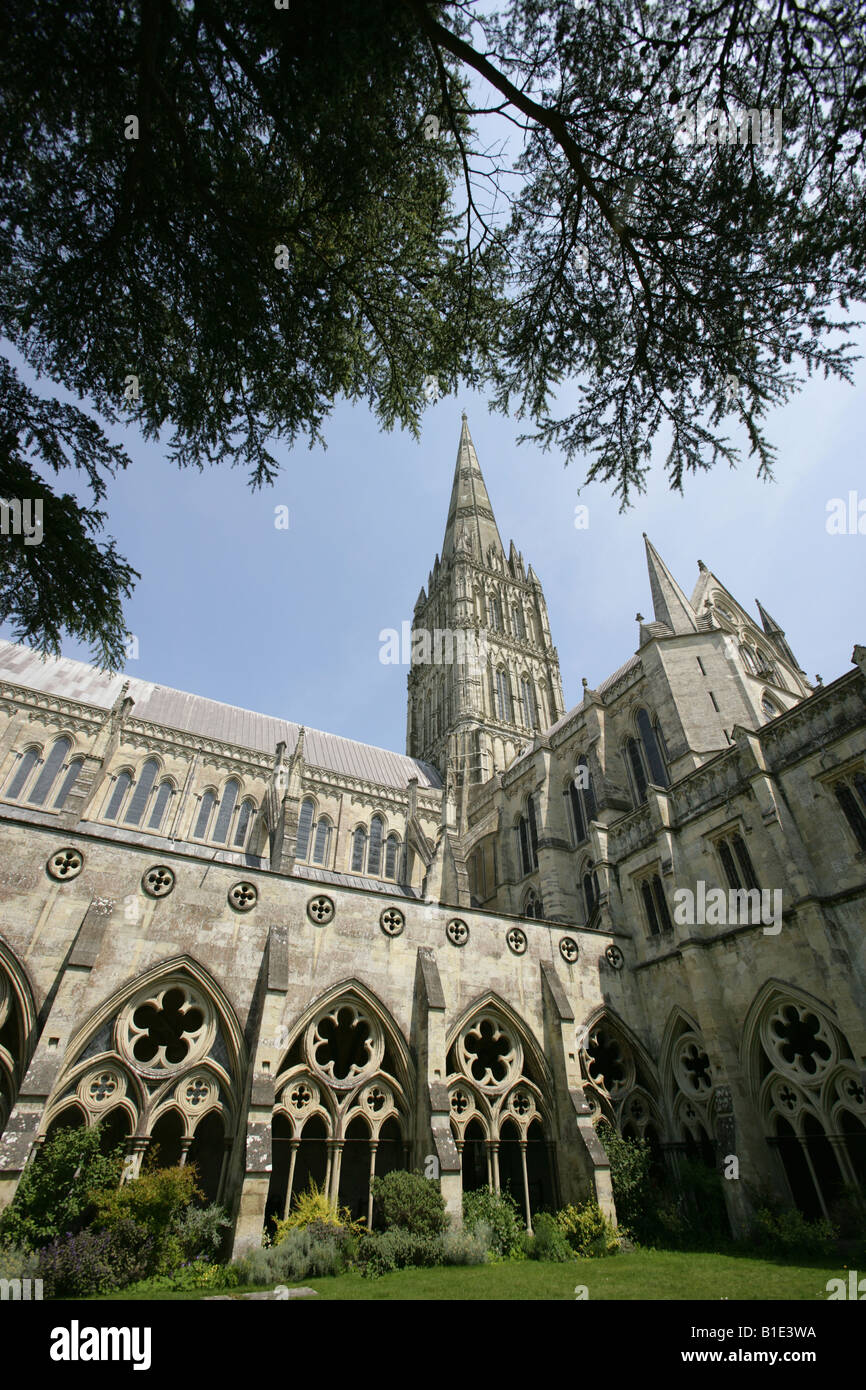 City of Salisbury, England. The Cathedral Church of the Blessed Virgin ...