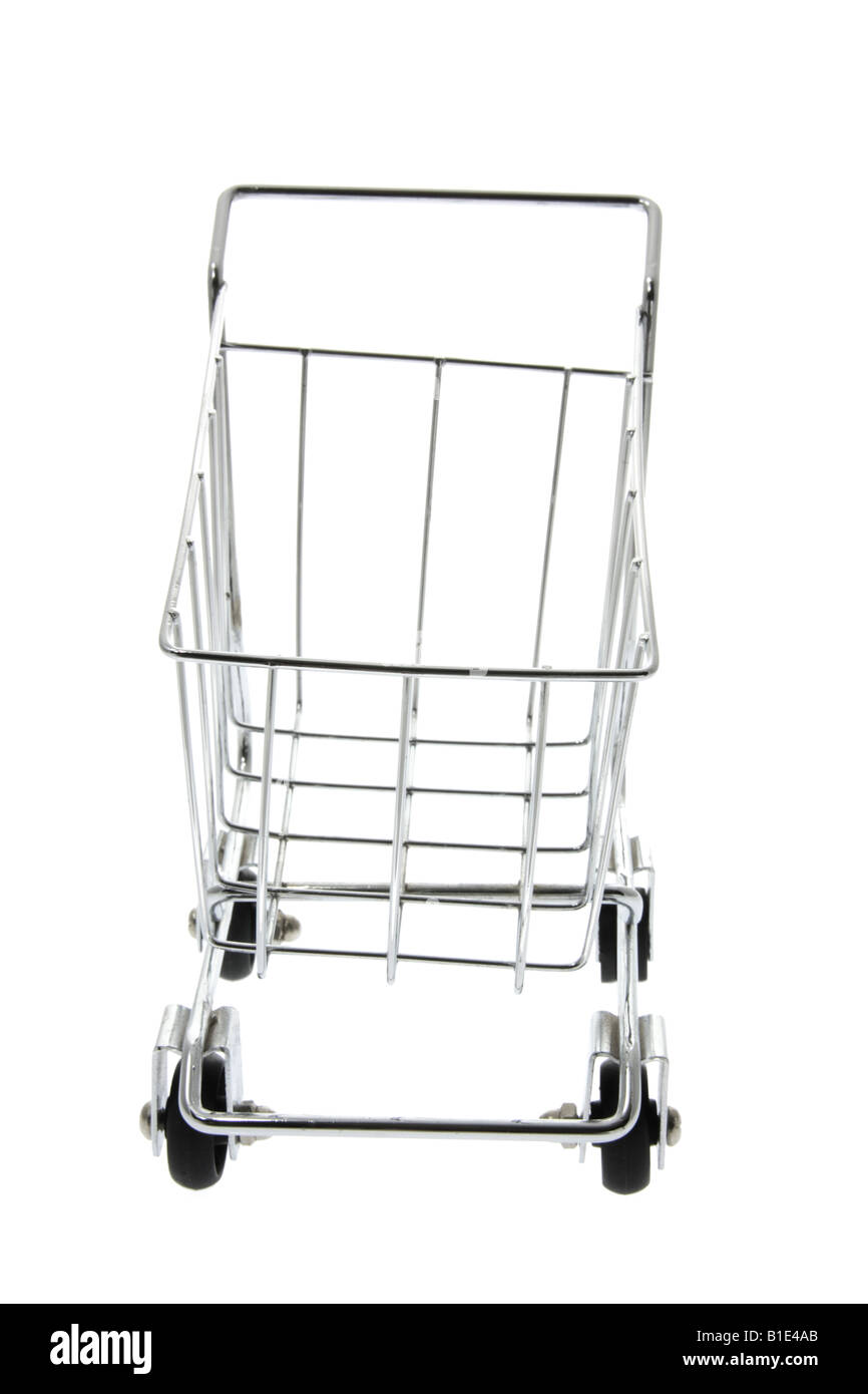 Miniature Shopping Trolley Stock Photo - Alamy