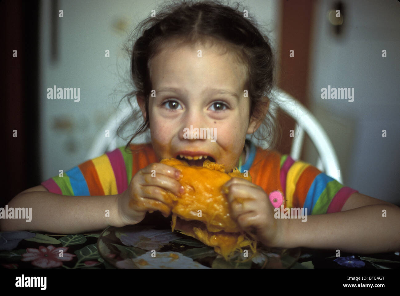 Children Eating Fruit Messy Stock Photos & Children Eating Fruit Messy ...