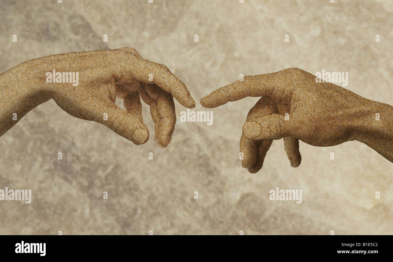 Michelangelo creation of man hi-res stock photography and images - Alamy