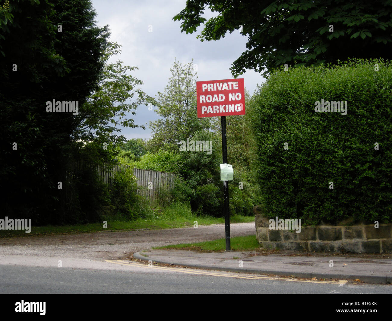 sign showing private road Stock Photo - Alamy