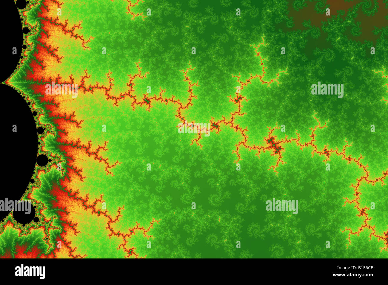 A fractal fault line coming out of a mini mandelbrot Stock Photo - Alamy