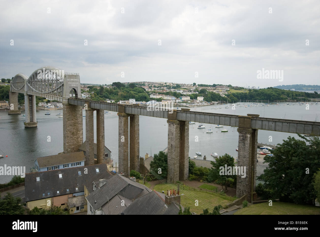 The Tamar Crossings at Saltash Stock Photo - Alamy
