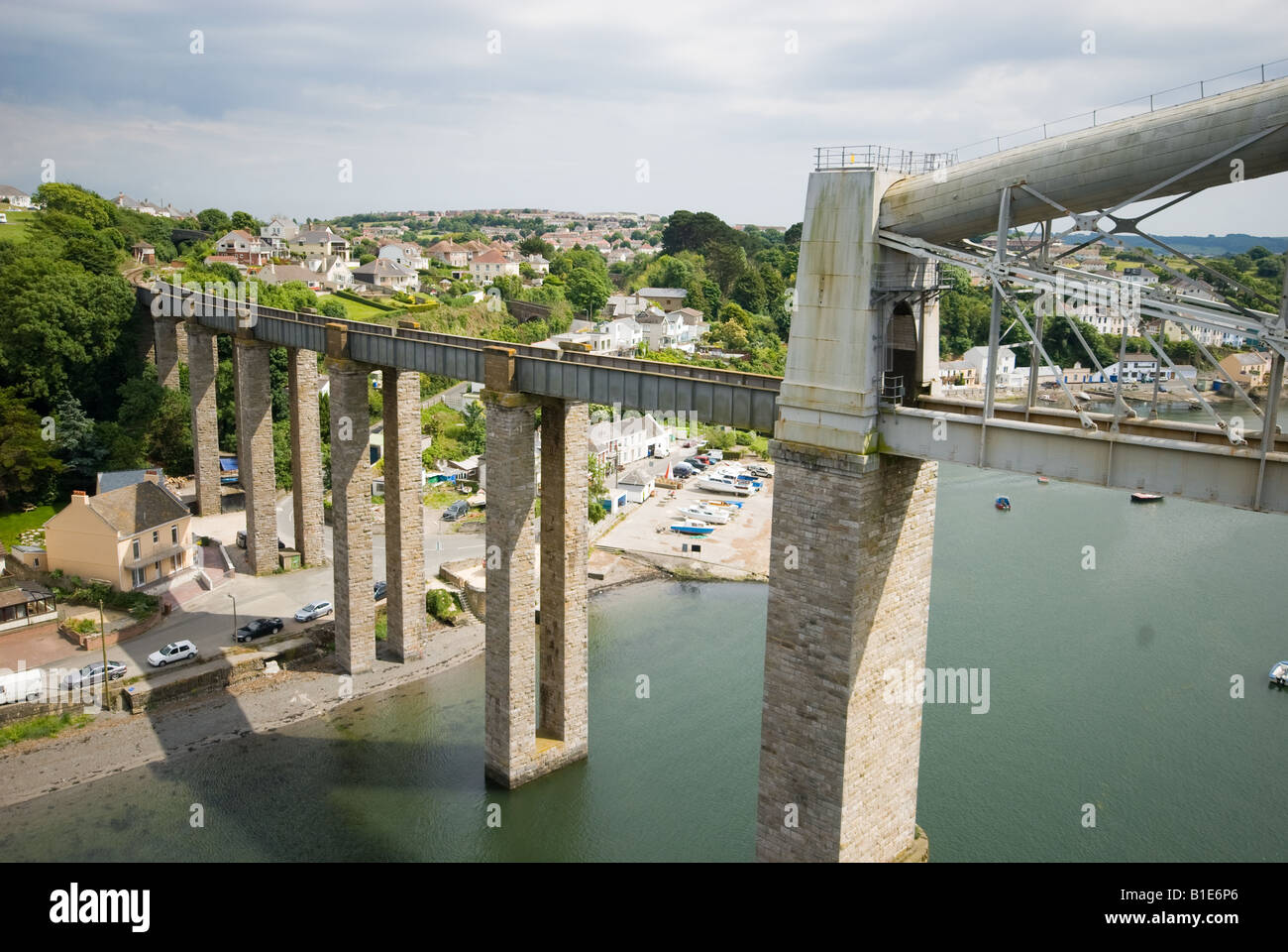 The Tamar Crossings at Saltash Stock Photo - Alamy